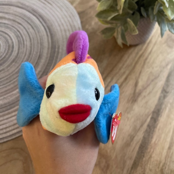 Ty | Toys | Ty Beanie Babies Lips The Fish | Poshmark